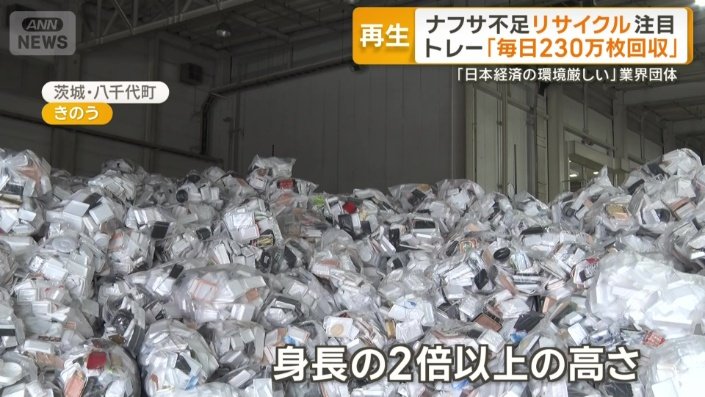 ナフサ不足リサイクル注目 食品トレー来月値上げ 毎日230万枚回収で影響ない工場も（テレ朝NEWS）｜dメニューニュース（NTTドコモ）